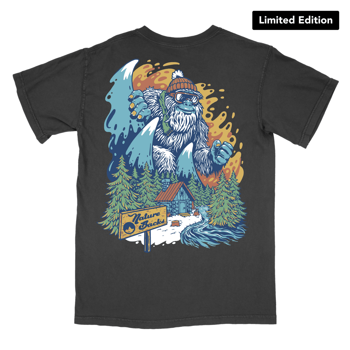 Eddie the Yeti (Black) – Nature Backs